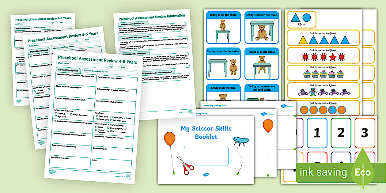 Extended Preschool Assessment Review (teacher made) - Twinkl