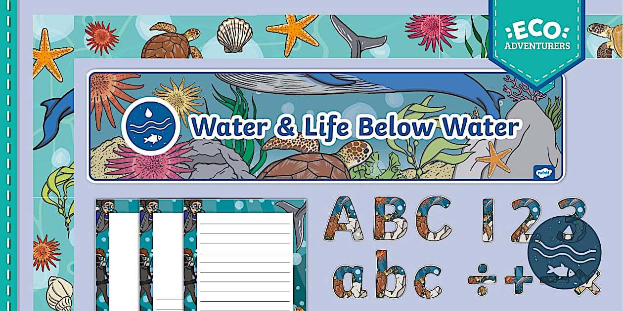 EYFS Water & Life Below Water: Display Pack - Twinkl