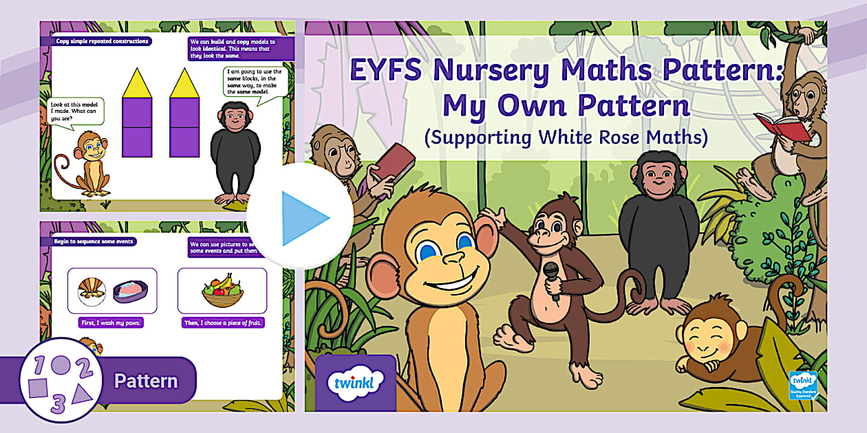 👉 Eyfs Nursery Maths Pattern Powerpoint My Own Pattern