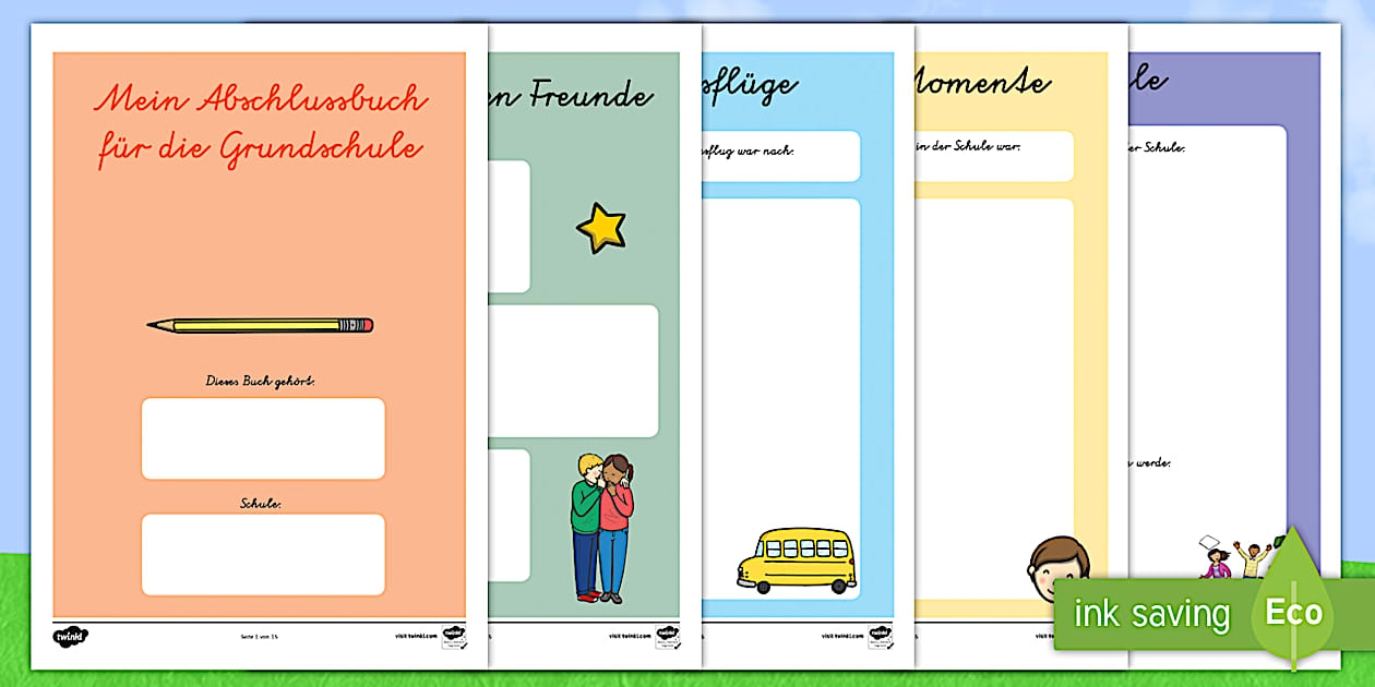 Mein Abschlussbuch für die Grundschule Mini-Buch