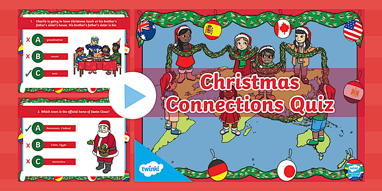 Christmas Connections Quiz | F-2 Australia | Teacher-Made
