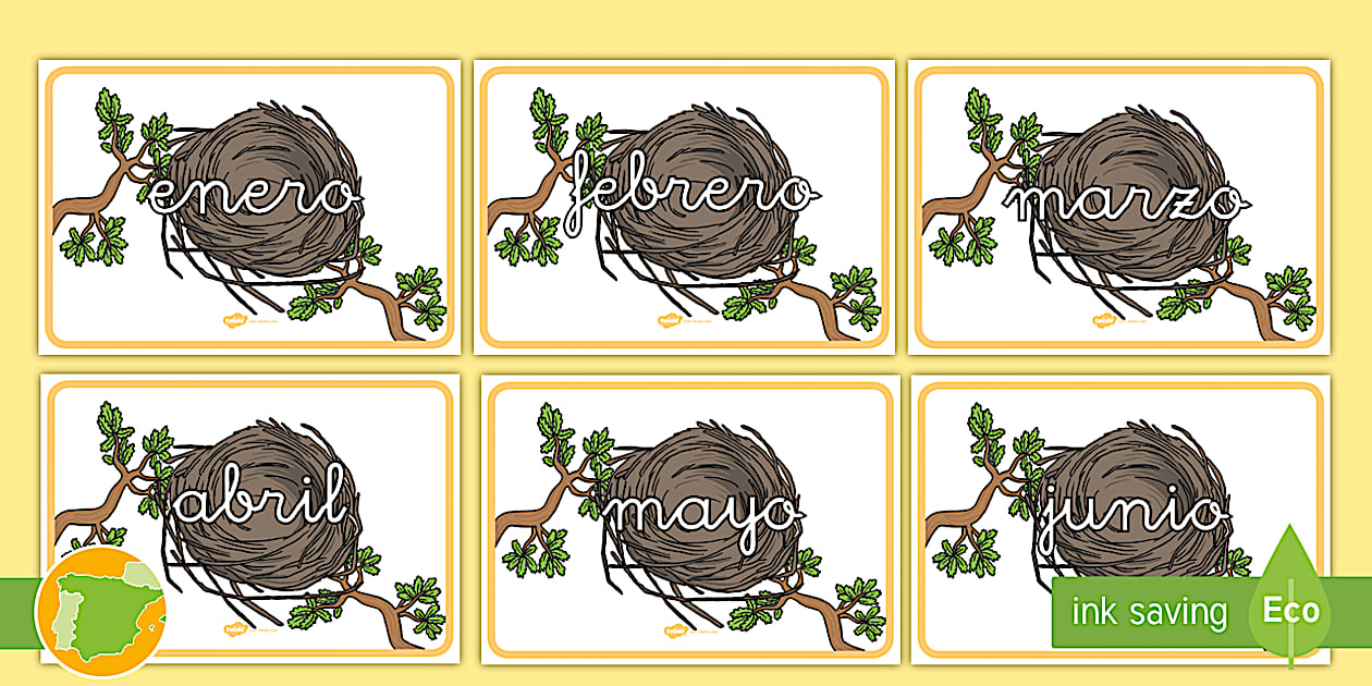 Los meses del año: Póster de exposición (Teacher-Made)