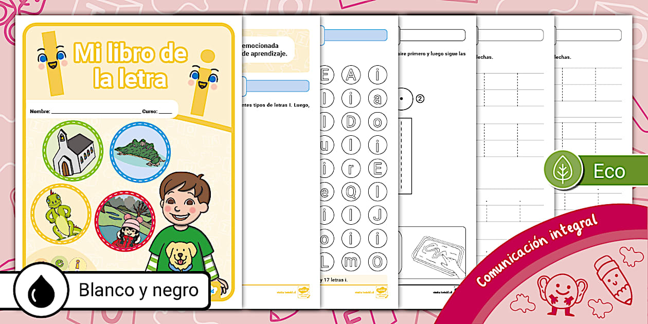 Cuadernillo Mi libro letra I (creat de profesori) - Twinkl