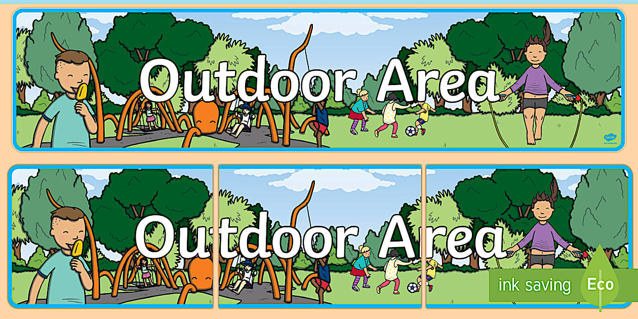 👉 Outdoor Area Sign (teacher made) - Twinkl
