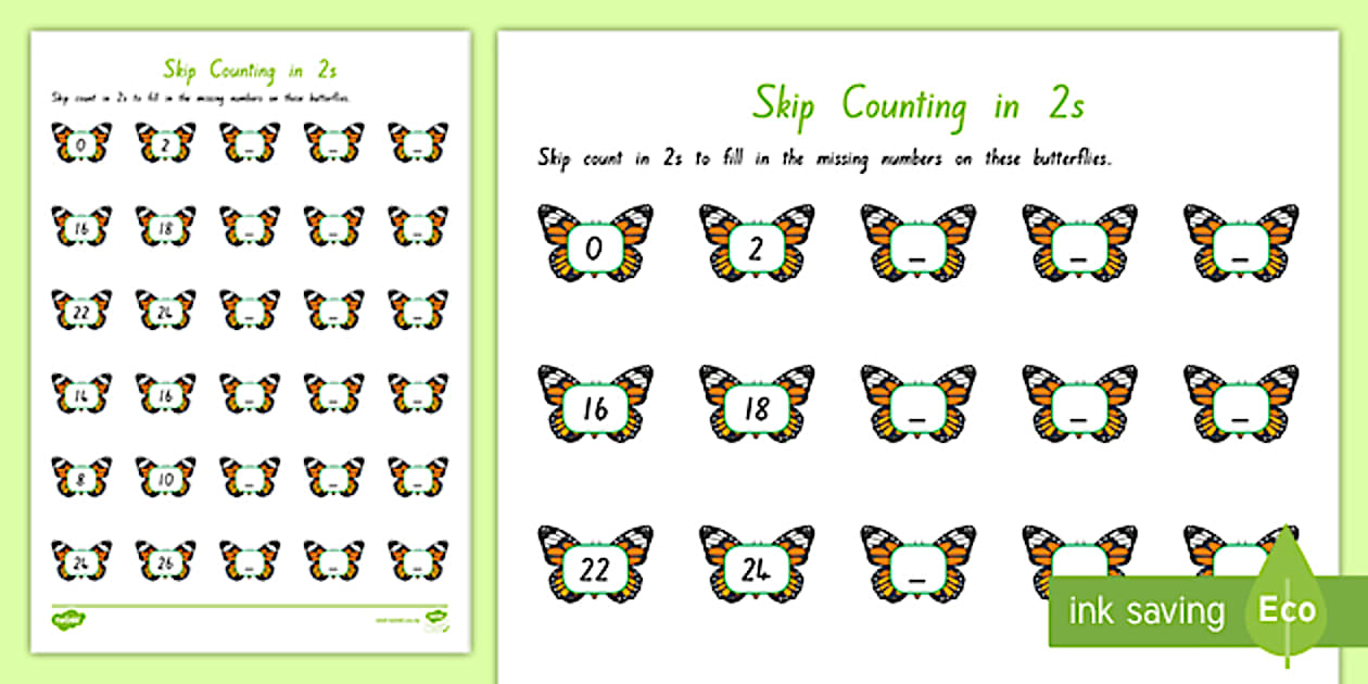 Skip Counting in 2s (teacher made) - Twinkl