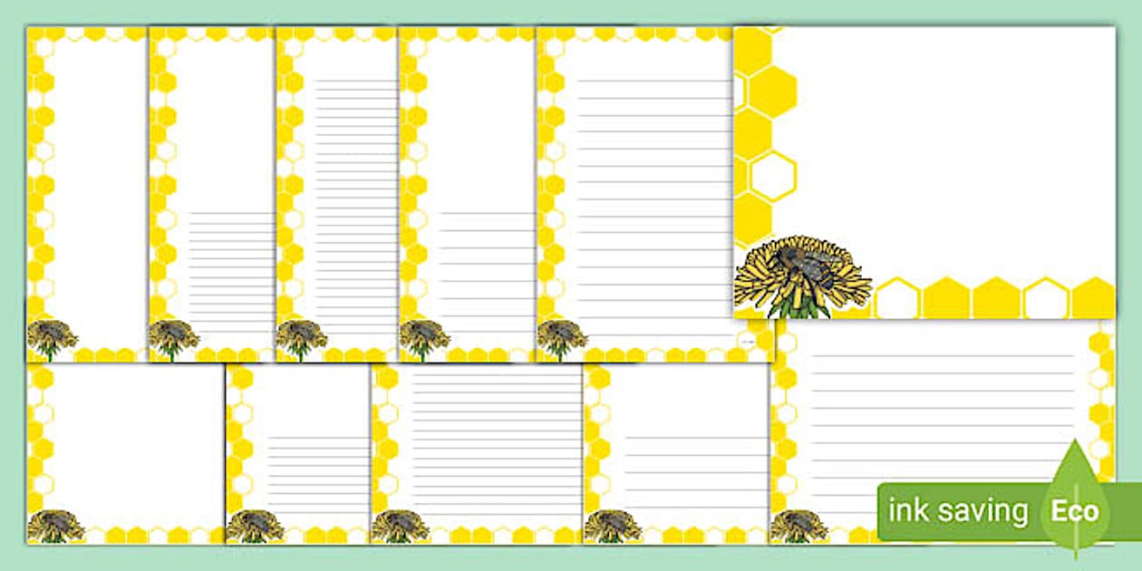 Beehive Page Borders (teacher made) - Twinkl