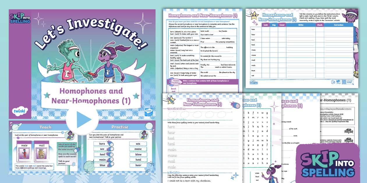 Autumn 1 - Week 5: Homophones and Near-Homophones (1)