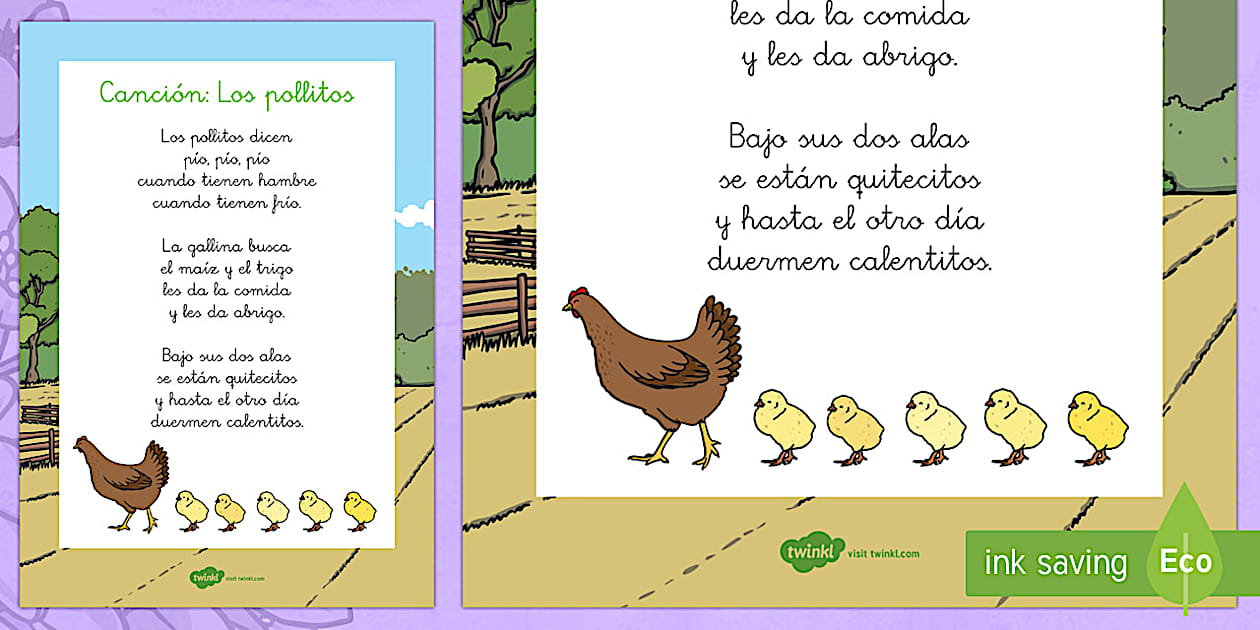 Canción infantil: Los pollitos - Día de la Madre - Twinkl