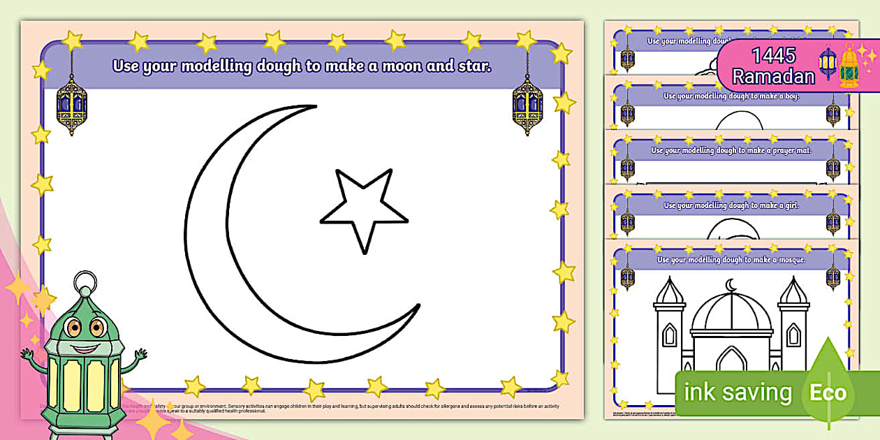 My First Ramadan - Modelling Dough Mats (Teacher-Made)