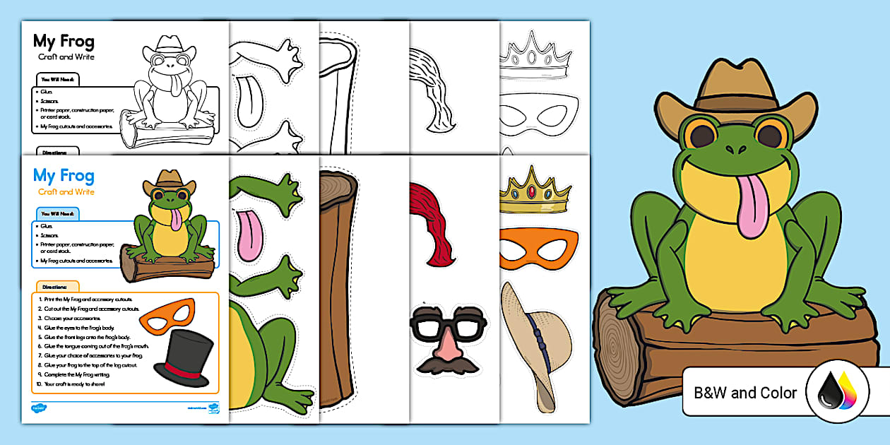 My Frog Craft and Write -og Word Family Activity - Twinkl