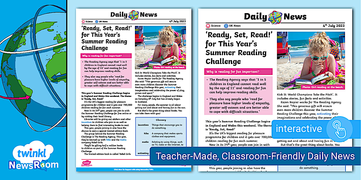 Ready, Set, Read for This Year’s Summer Reading Challenge | Twinkl NewsRoom