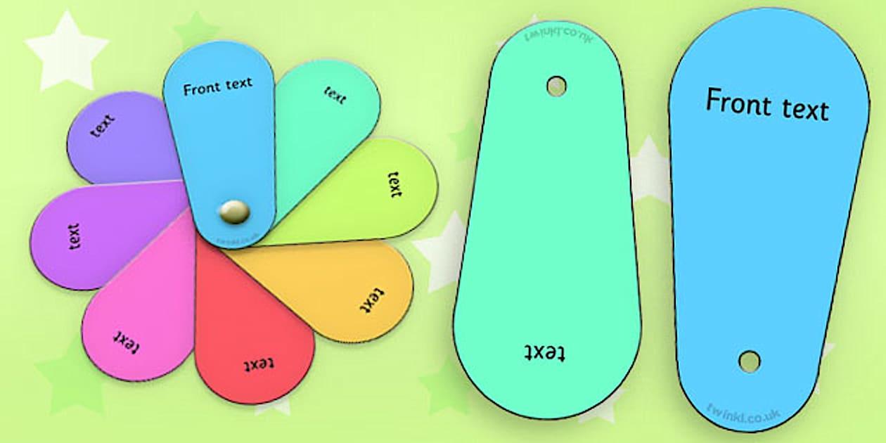 Editable Fan Cards Color (Teacher-Made) - Twinkl