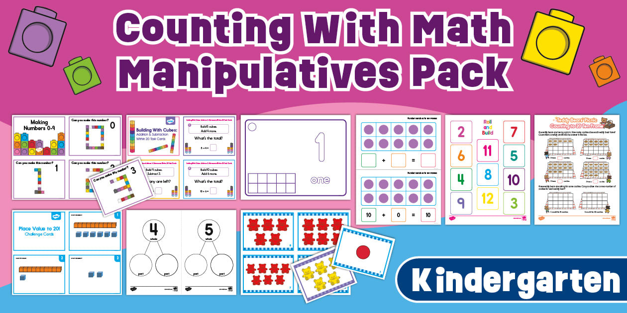 Counting With Math Manipulatives Pack
