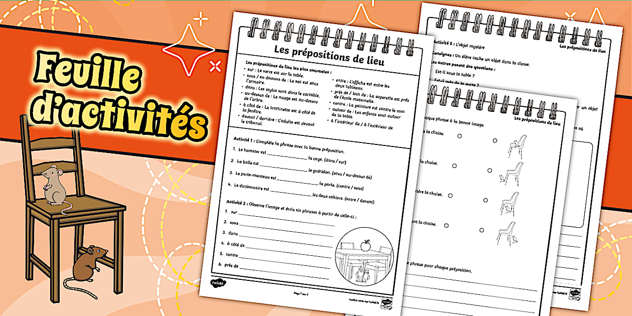 Les prépositions de lieu