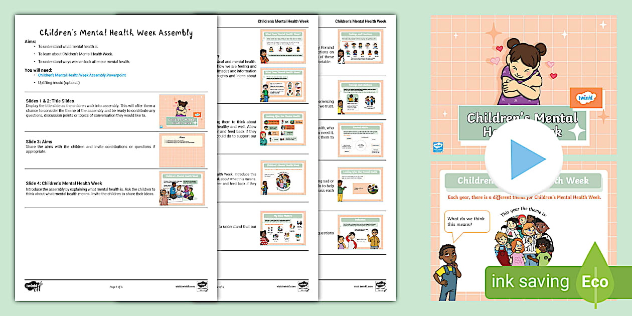 Children's Mental Health Week 2024 EYFS Assembly Pack
