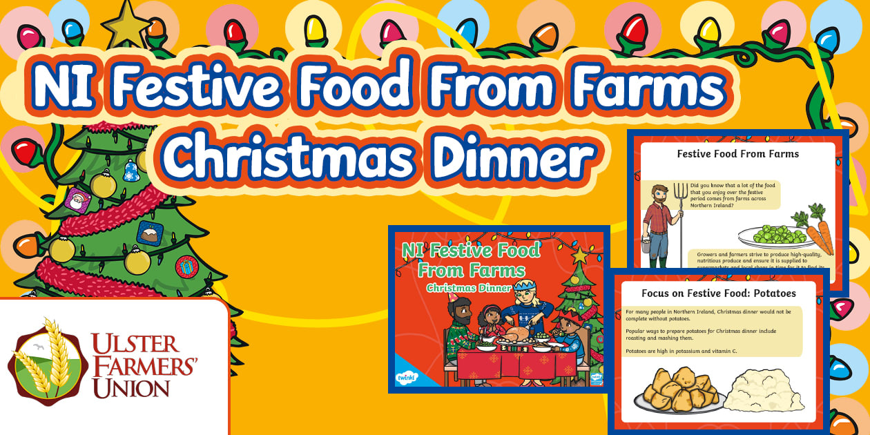 NI Festive Food From Farms Christmas Dinner PowerPoint