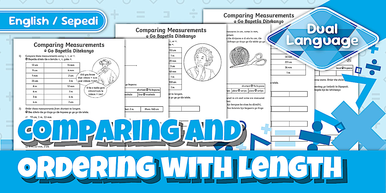 Grade 4 Maths - Term 3 - Comparing and Ordering with Length Activity ...