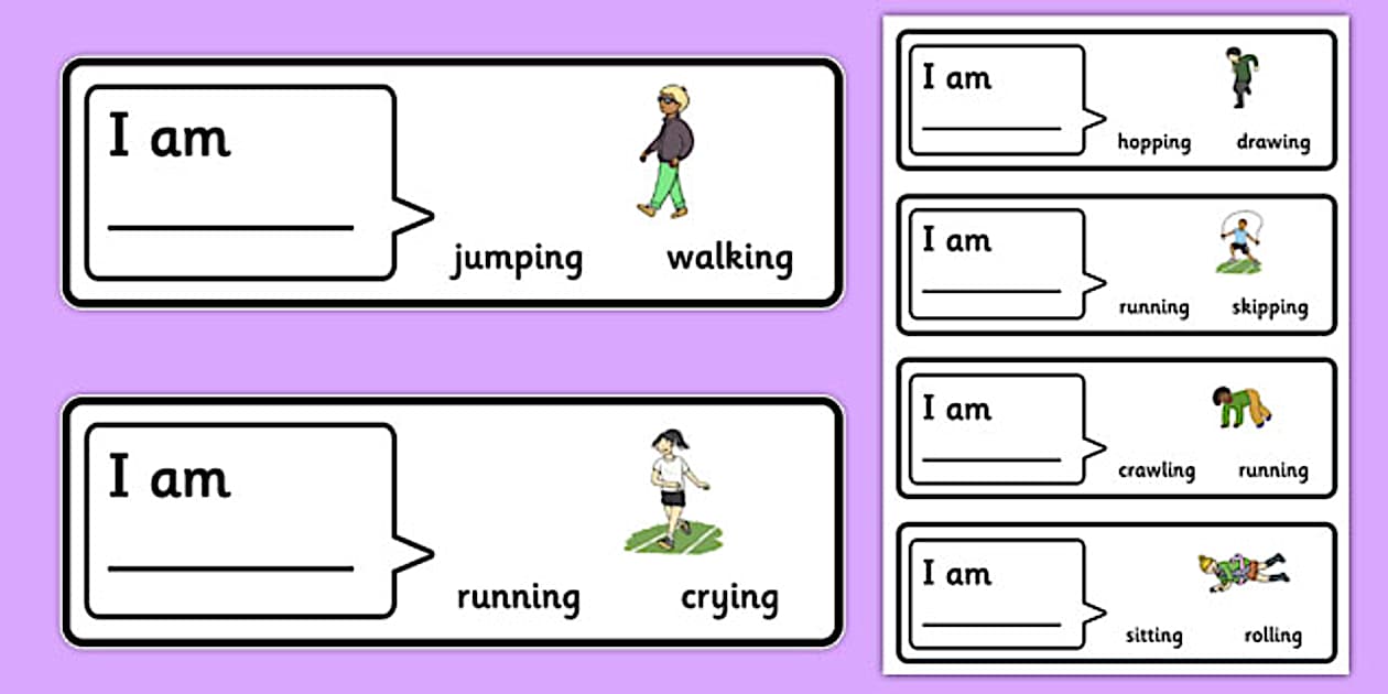 50 Find The Verb Cards With Choices (Teacher-Made) - Twinkl