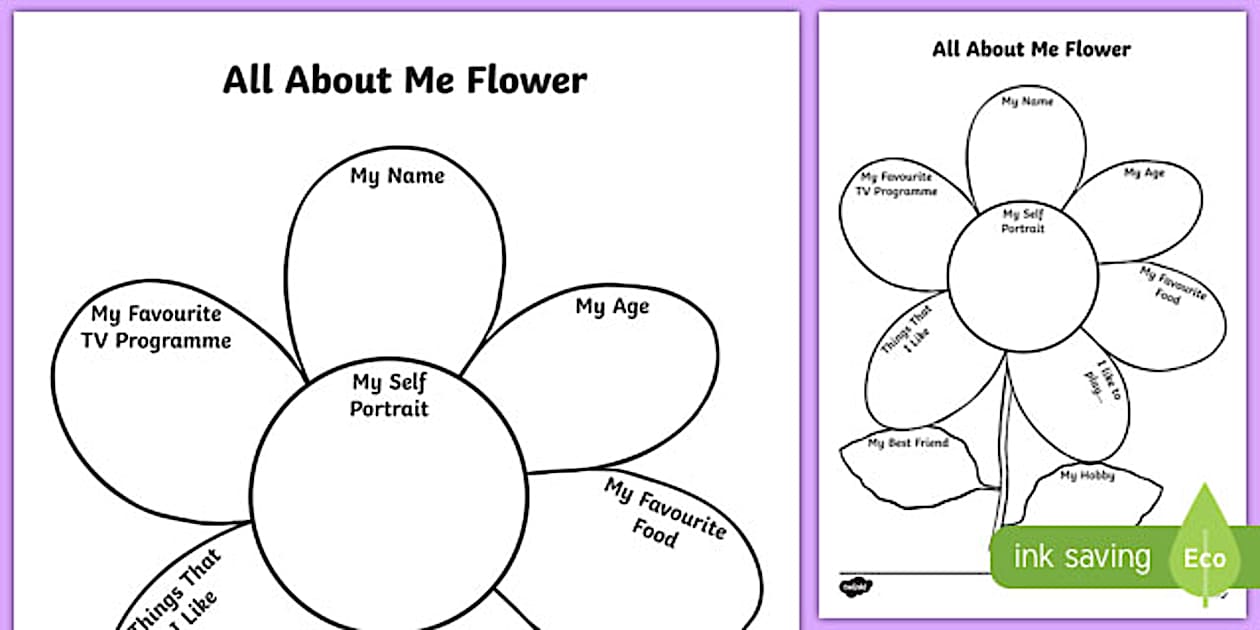 All About Me Flower Writing Template | School Resources