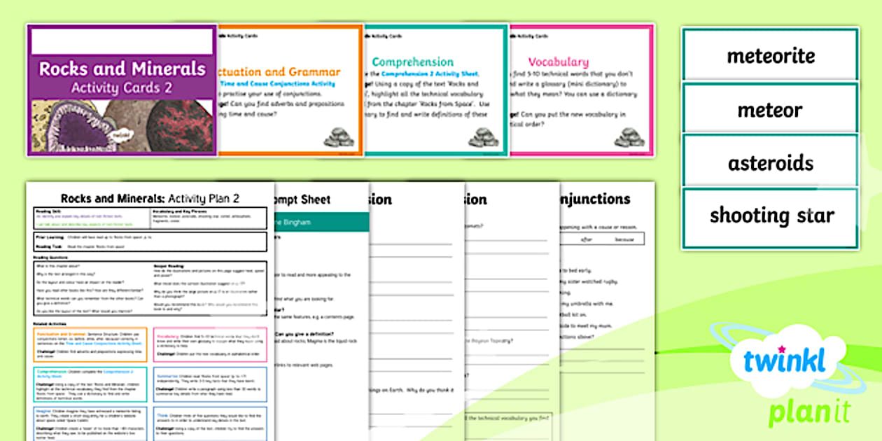 Rocks and Minerals Guided Reading 2 Y3 to Support Teaching On ‘Rocks and
