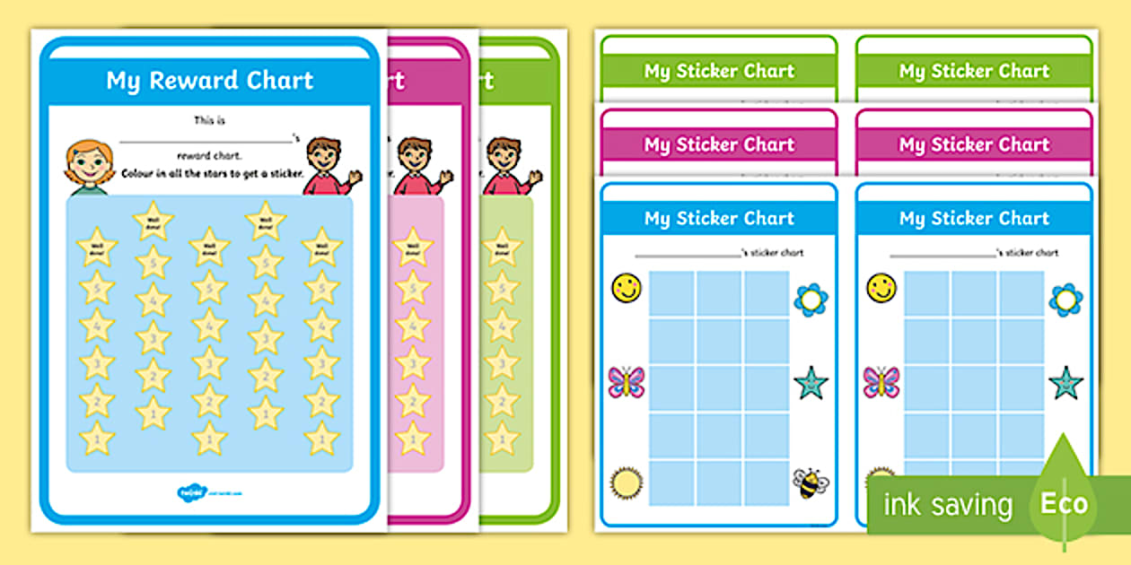 👉 Sticker Reward Chart (teacher made) - Twinkl