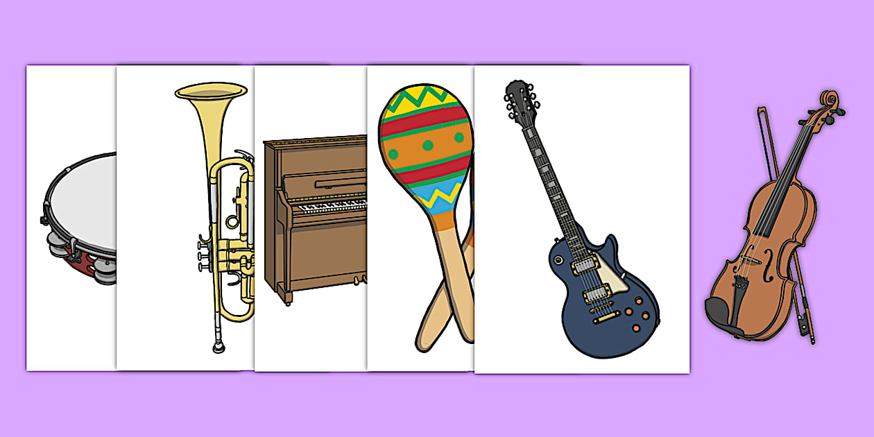 👉 Musical Instruments Display Cut-Outs | Make Music Day