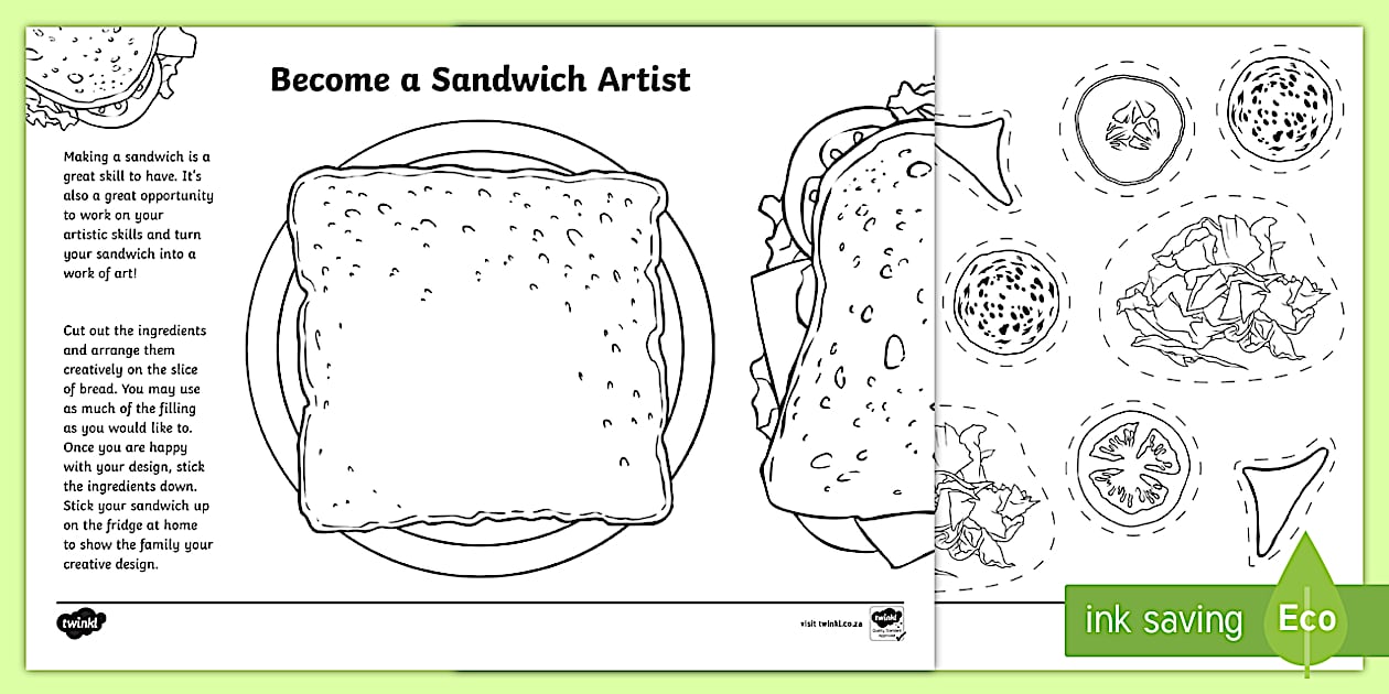 Become a Sandwich Artist Activity