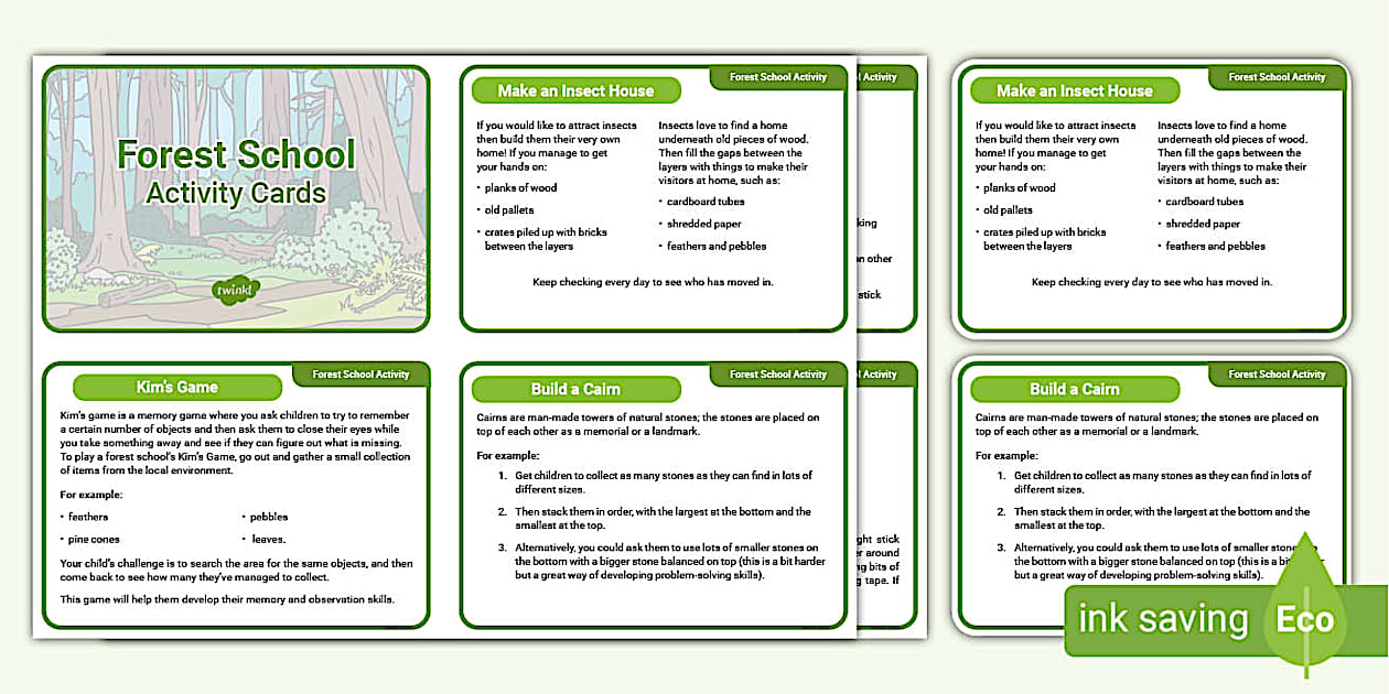 Forest School Activities (teacher made) - Twinkl