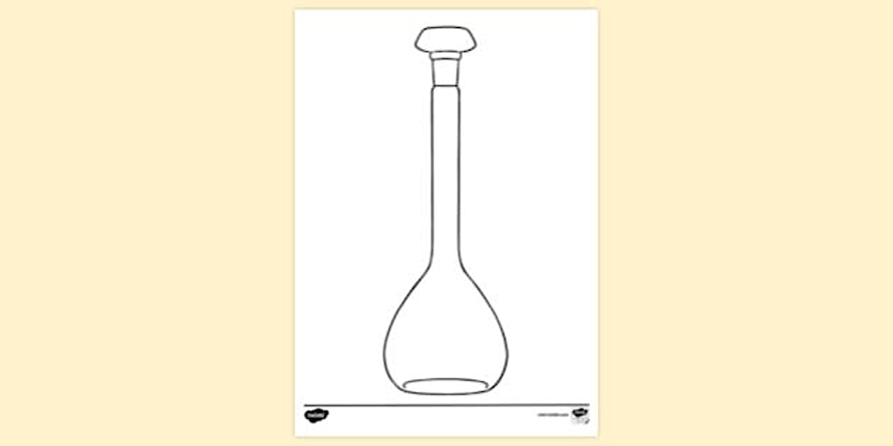 Volumetric Flask Colouring | Colouring Sheets (Teacher-Made)