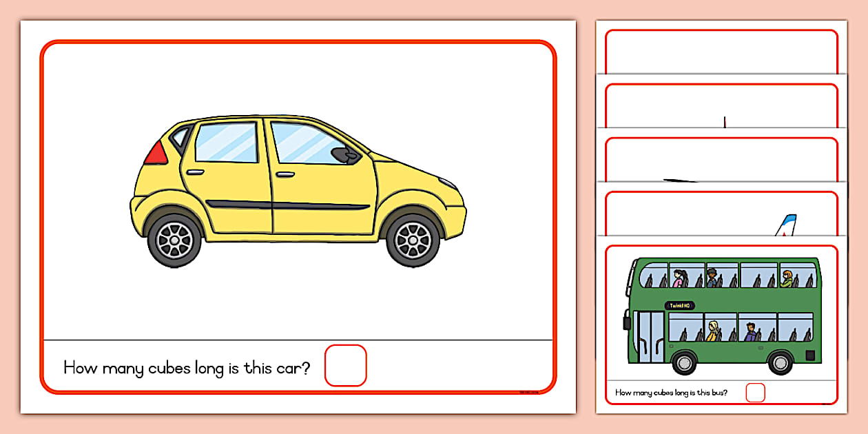 Grade 1 Mathematics: Cubes Measurement Activity Mats