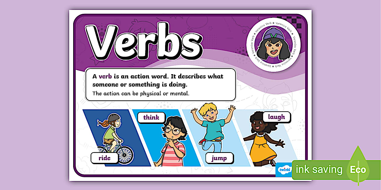 Verb Display Poster (صُمم من قبل مُختصّين)