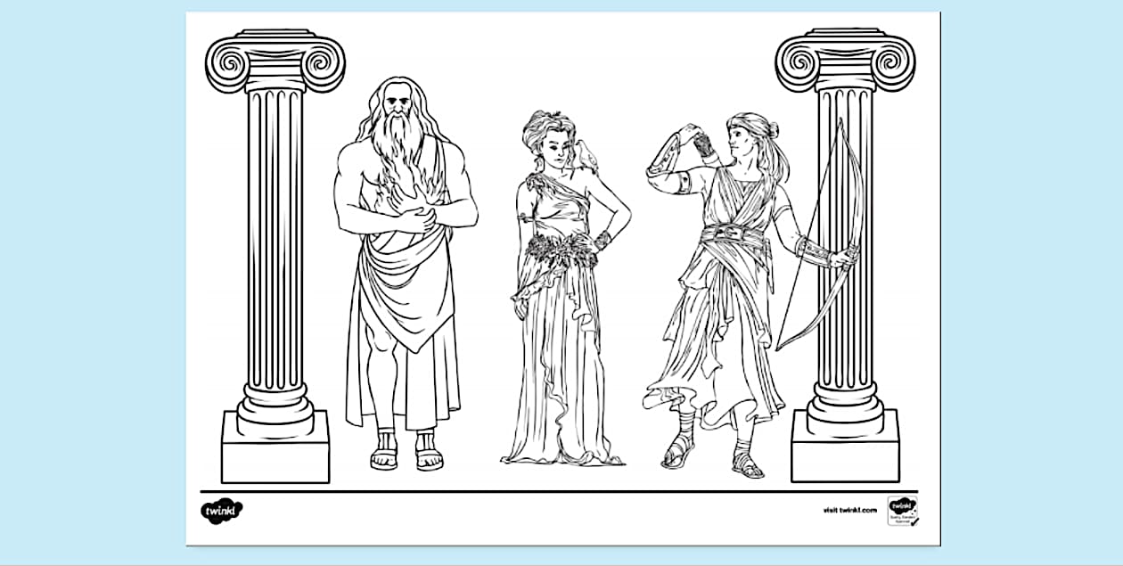 Greek Colouring Pages | Colouring Sheets (teacher made)