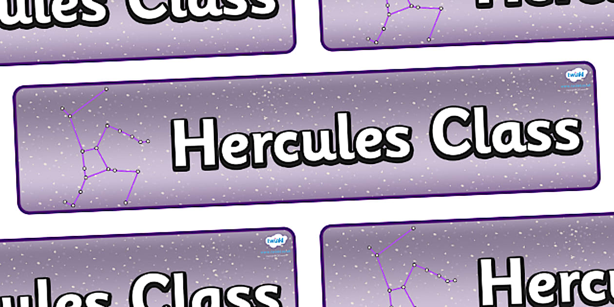 Hercules - Star Constellation Themed Classroom Display Banner