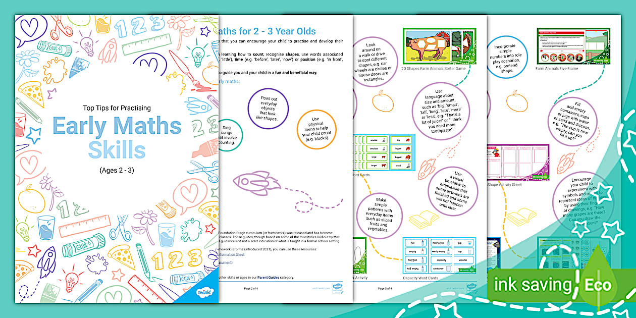 👉 EYFS: Tips for Early Maths Skills (teacher made)
