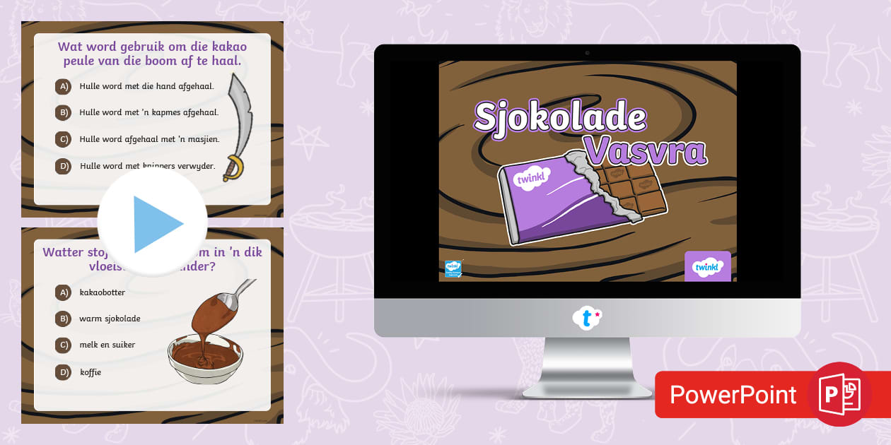 Sjokolade Vasvra PowerPoint (teacher made) - Twinkl