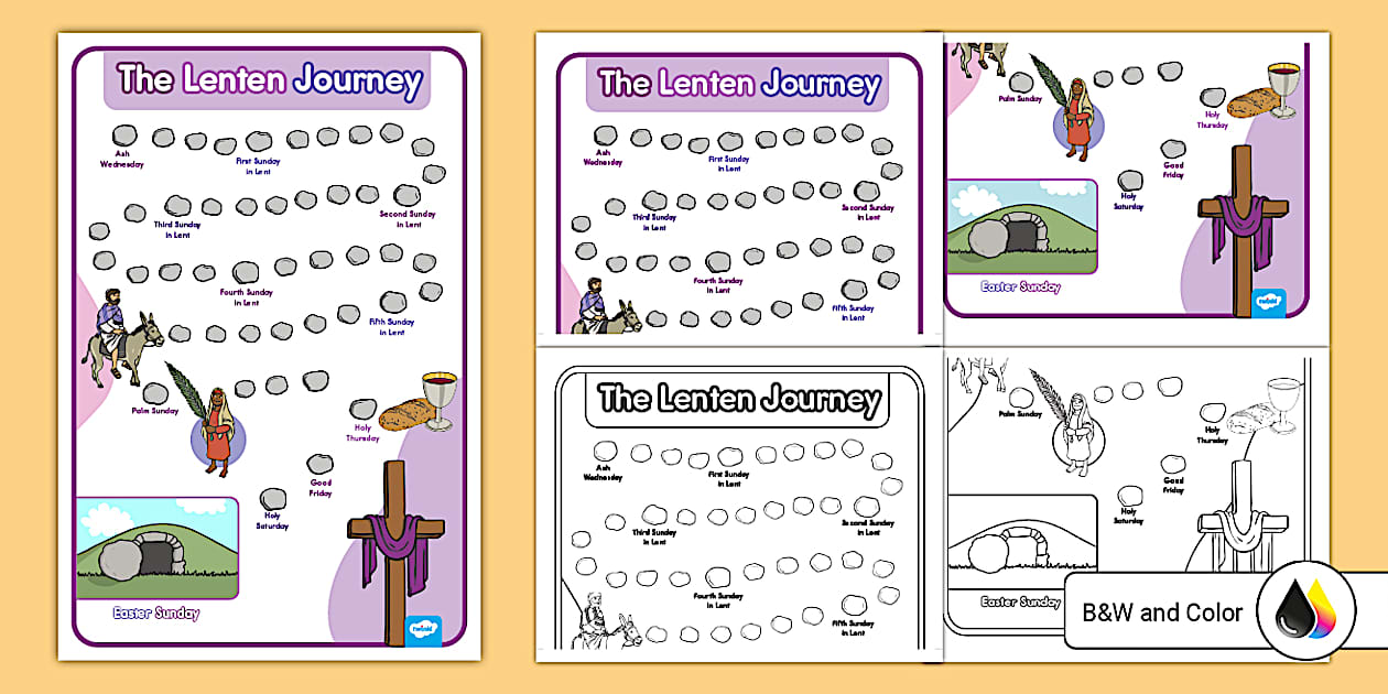 Lenten Journey Large Poster (Teacher-Made) - Twinkl