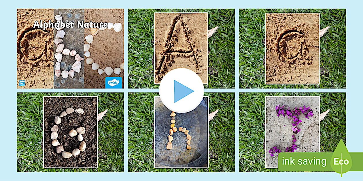 Alphabet Nature PowerPoint (Teacher-Made) - Twinkl