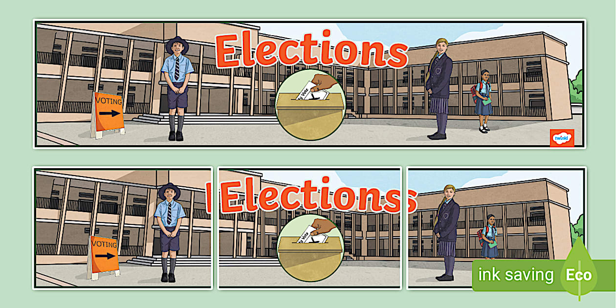 Elections Display Banner (Teacher-Made) - Twinkl