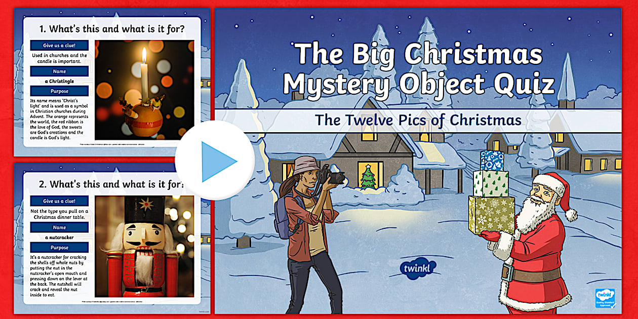 UKS2 The Big Christmas Mystery Object Quiz Pack - Twinkl
