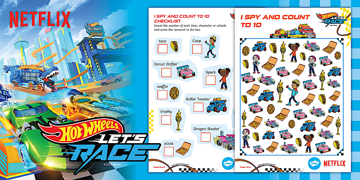 👉 Hot Wheels: I Spy and Count to 10