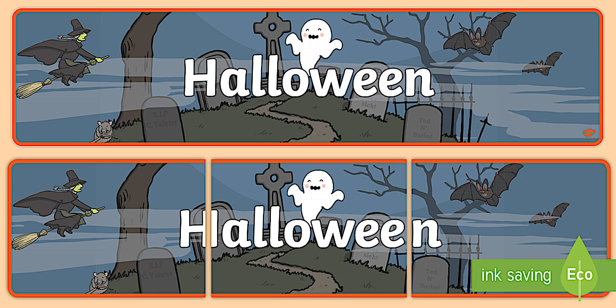 Halloween Display Banner (teacher made) - Twinkl