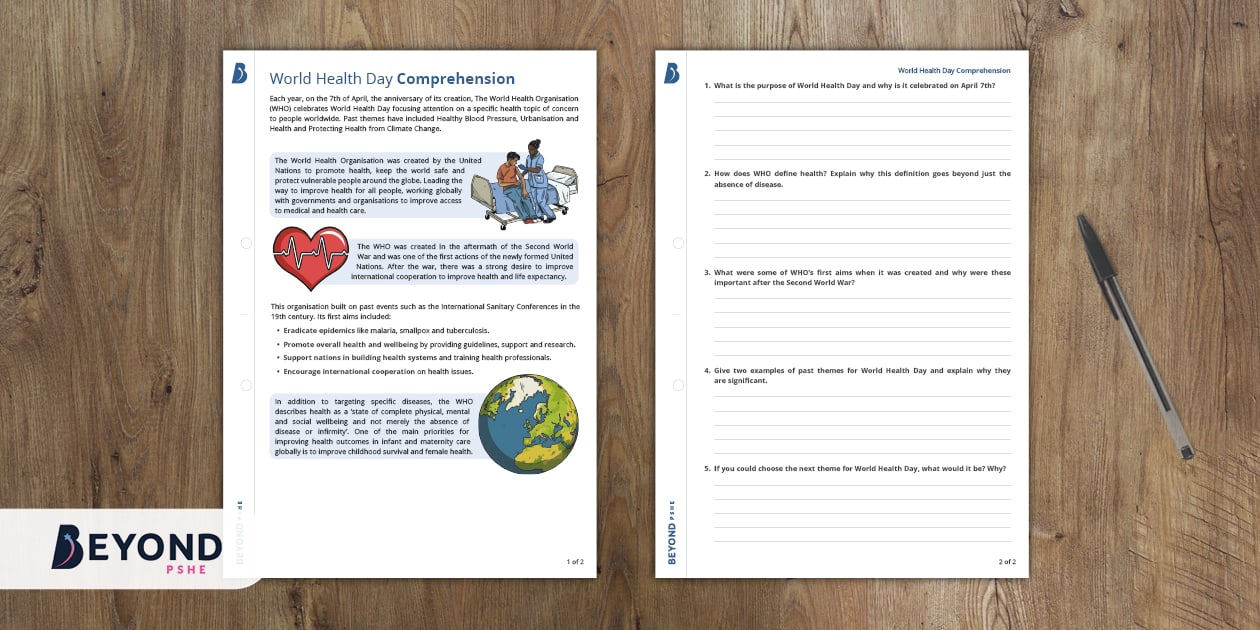 World Health Day Comprehension (l'enseignant a fait)