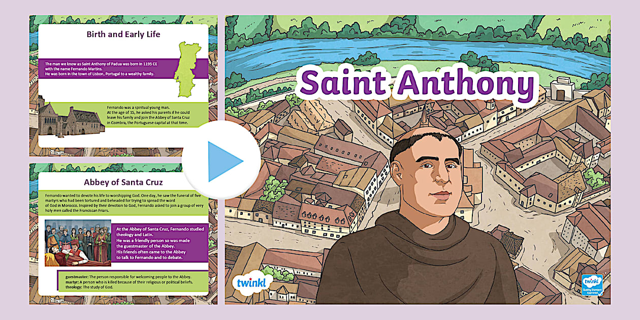 Saint Anthony PowerPoint (Teacher-Made) - Twinkl