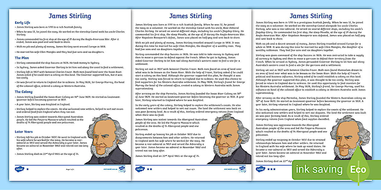 James Stirling Differentiated Fact File (teacher made)