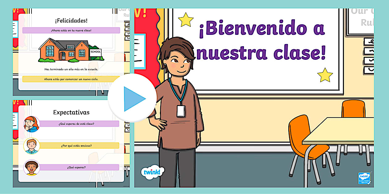 PowerPoint: Bienvenido a nuestra clase - Twinkl
