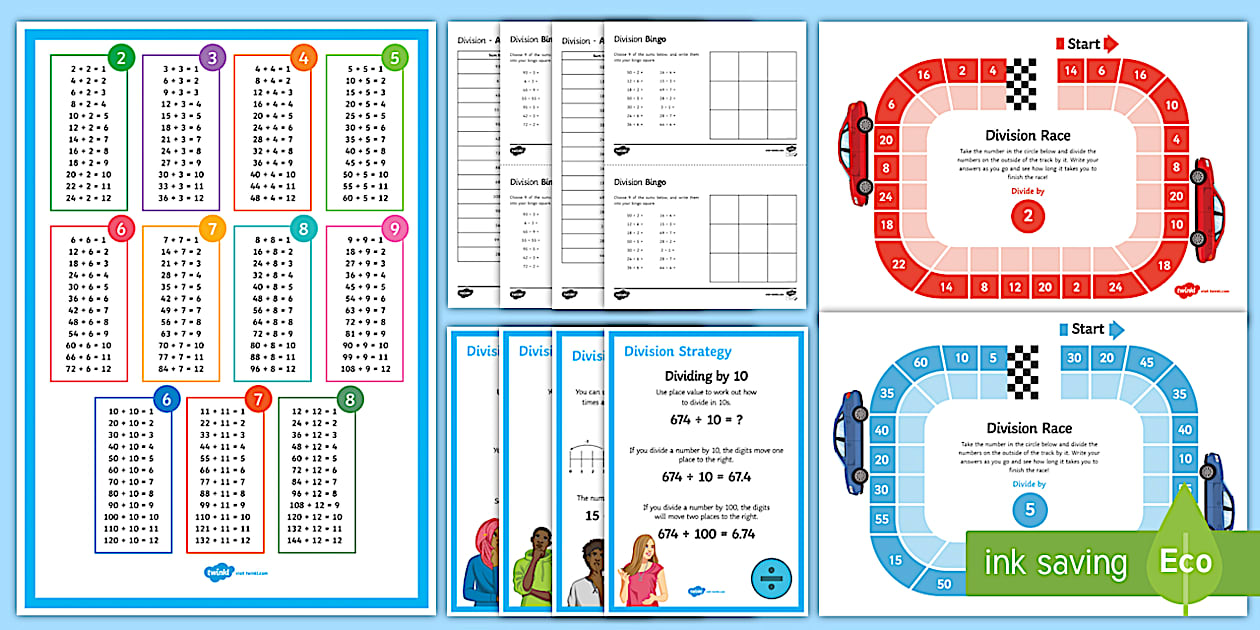 Maths Division Catch-Up Resource Pack - Secondary - KS3 re-designs of KS2