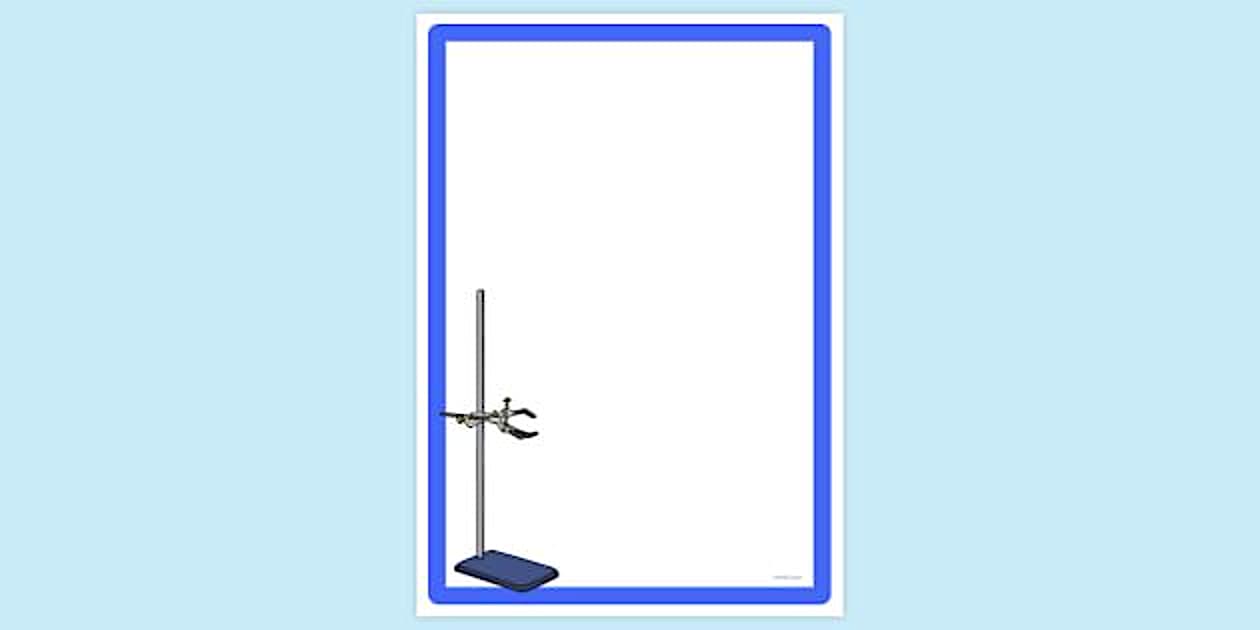 Simple Blank Clamp Stand Page Border | Twinkl