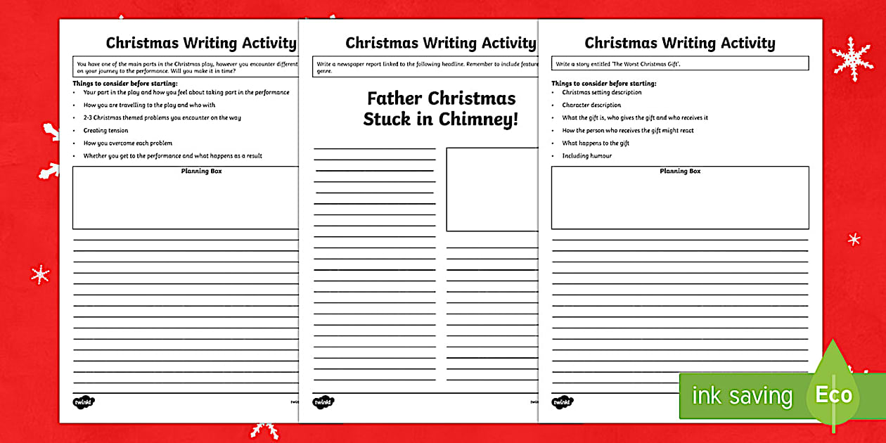 Christmas Writing Activities Pack - Fiction & Non-fiction