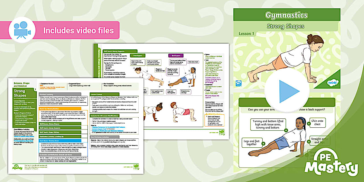 Stage 2 Gymnastics, Balance and Rotation: Lesson 1 - Strong Supports
