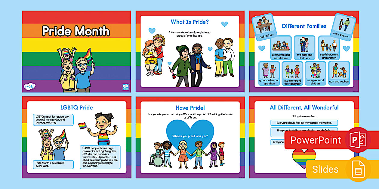 Pride Month Presentation for Elementary Students | Twinkl